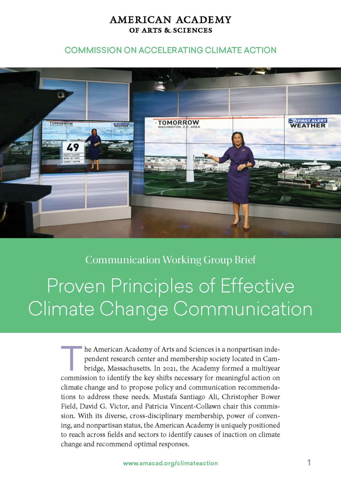Climate Change Communication Principles Issued by American Academy ...