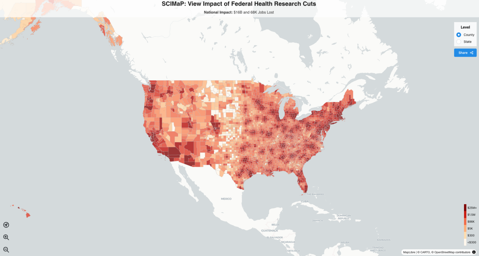 Interactive Map Shows Economic Impact of Cuts to Federal Funding for ...